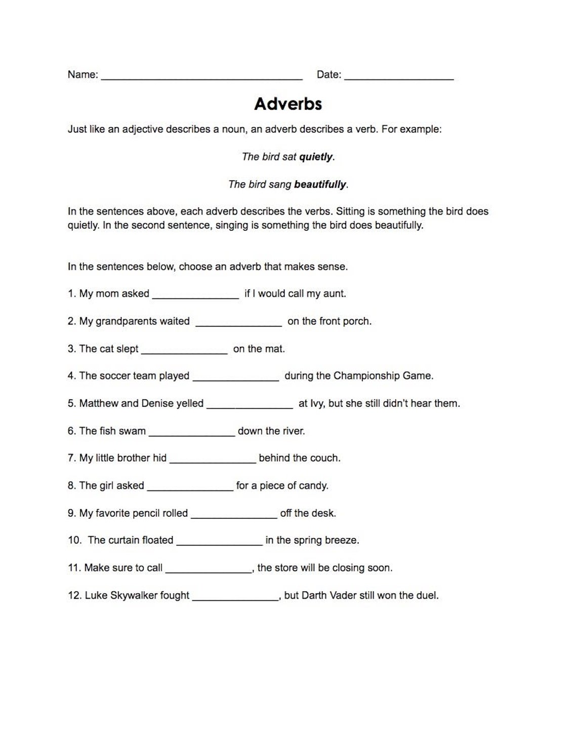 Montessori Word Study Adverbs - Etsy