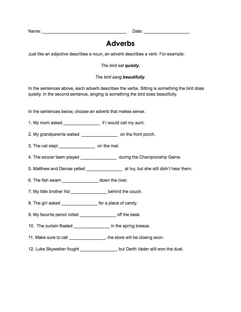 Montessori Word Study Adverbs - Etsy