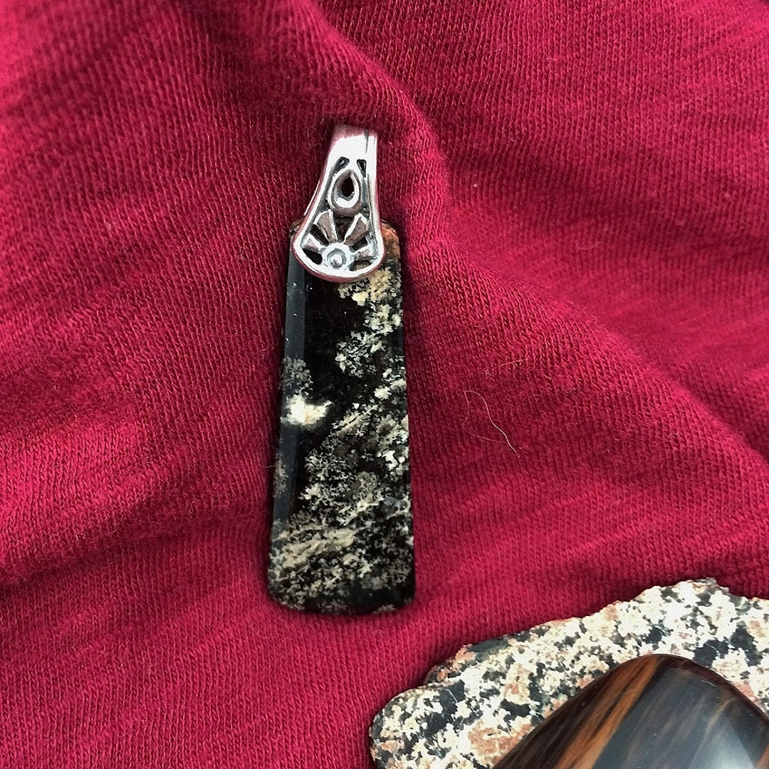 Rare Fireworks Obsidian Gemstone With Delicate Intricate Pattern - Etsy