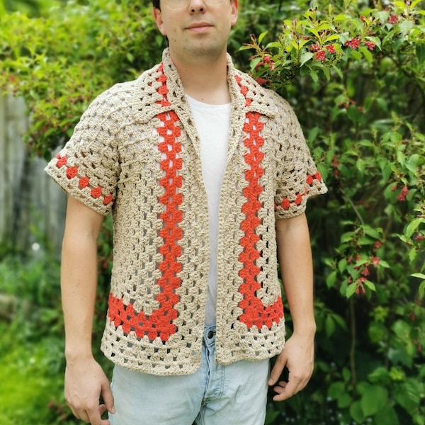 Men Crochet Shirts - Etsy
