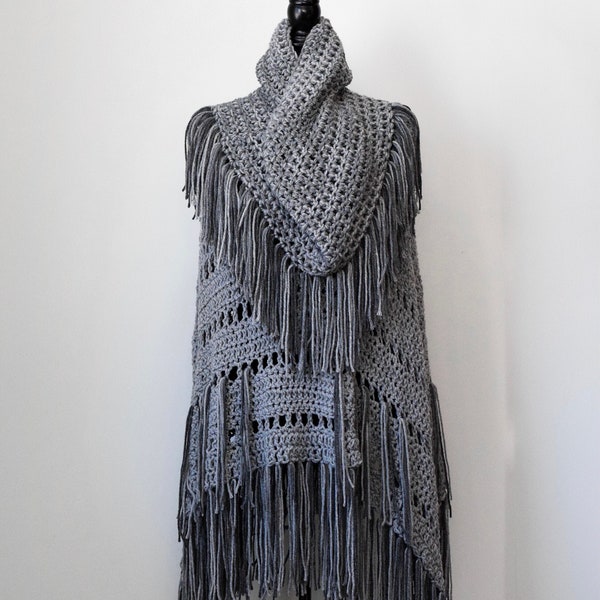 Crochet Poncho Pdf - Etsy