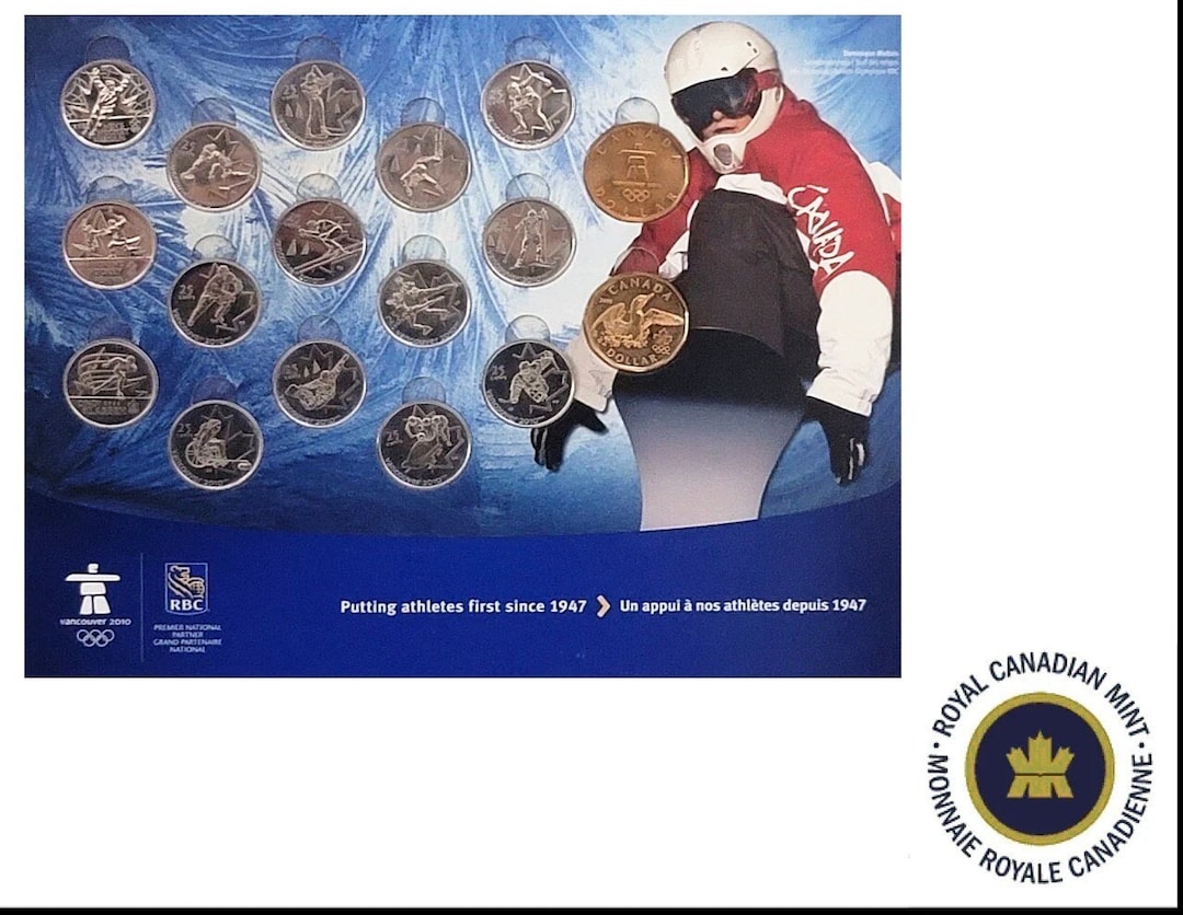 VANCOUVER 2010 Olympic Coin Set RBC Royal Canadian Mint - Etsy
