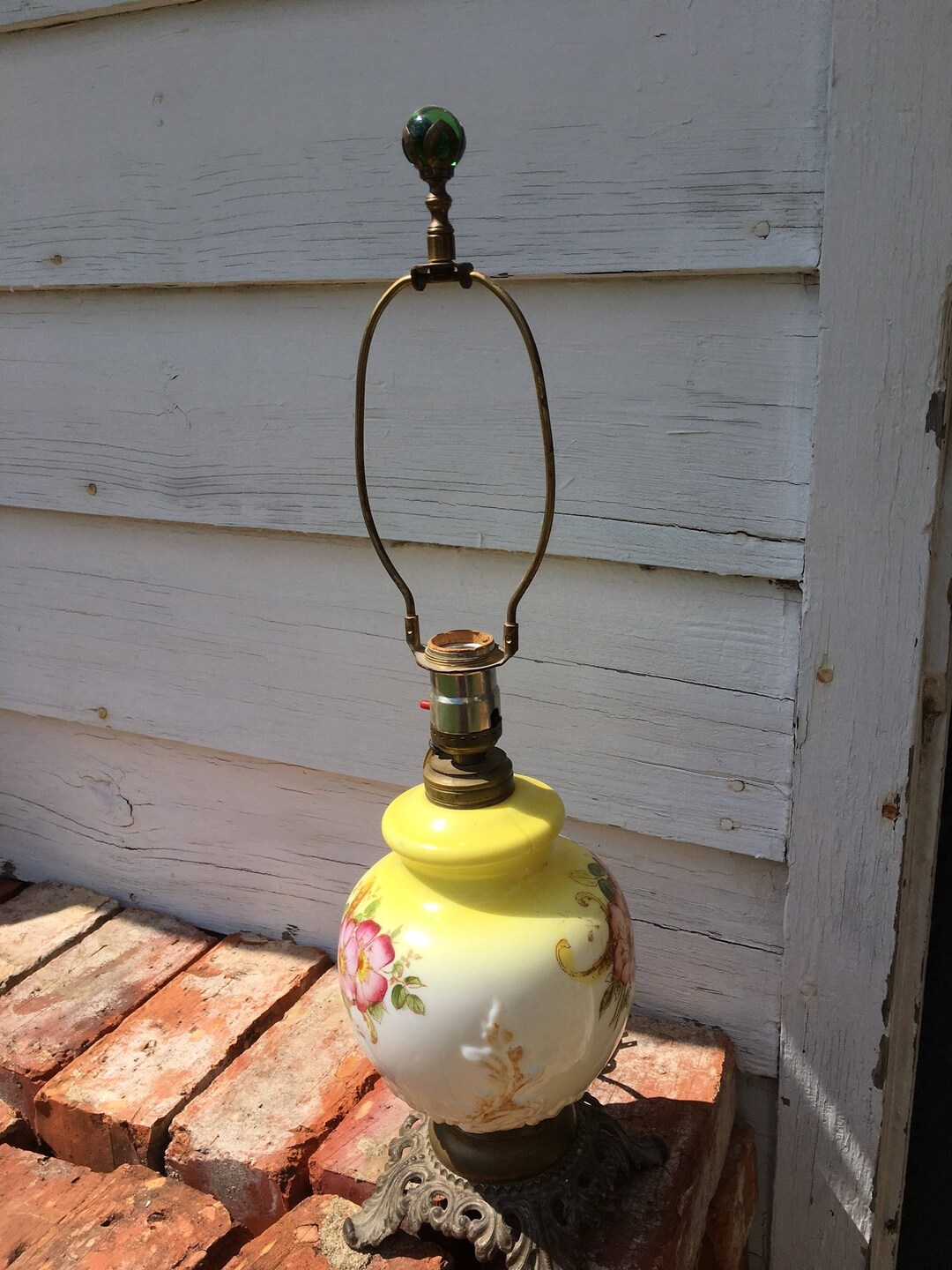 Antique Fostoria Glass Company Table Lamp - Etsy