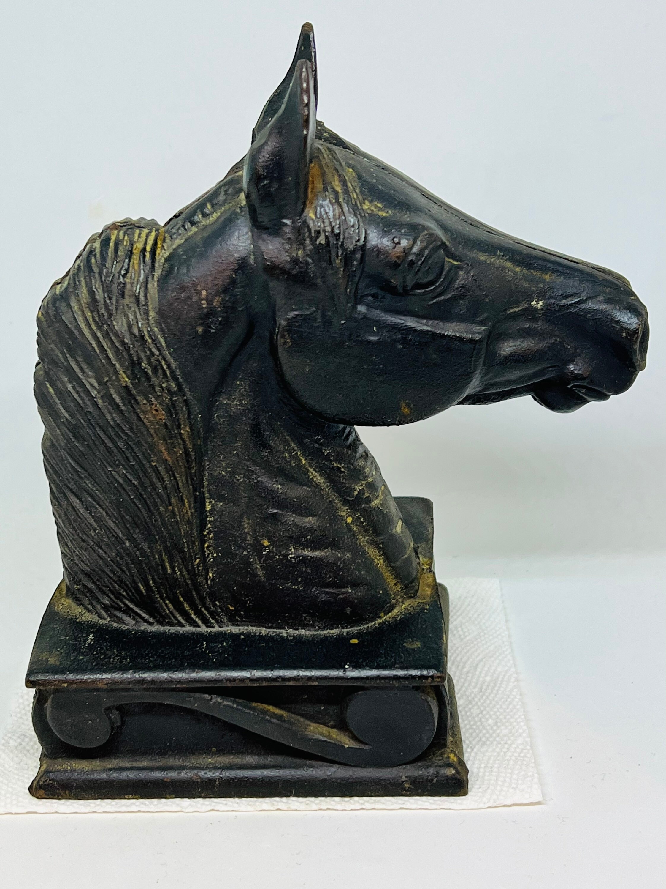 Virginia Metalcrafters the Stallion Black Cast Iron Horse-head - Etsy