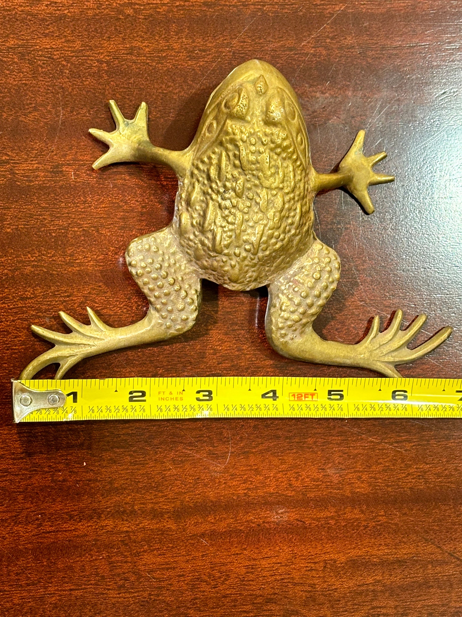 Vintage Brass Frog Toad Open Mouth Design Trinket Holder, Paperweight ...