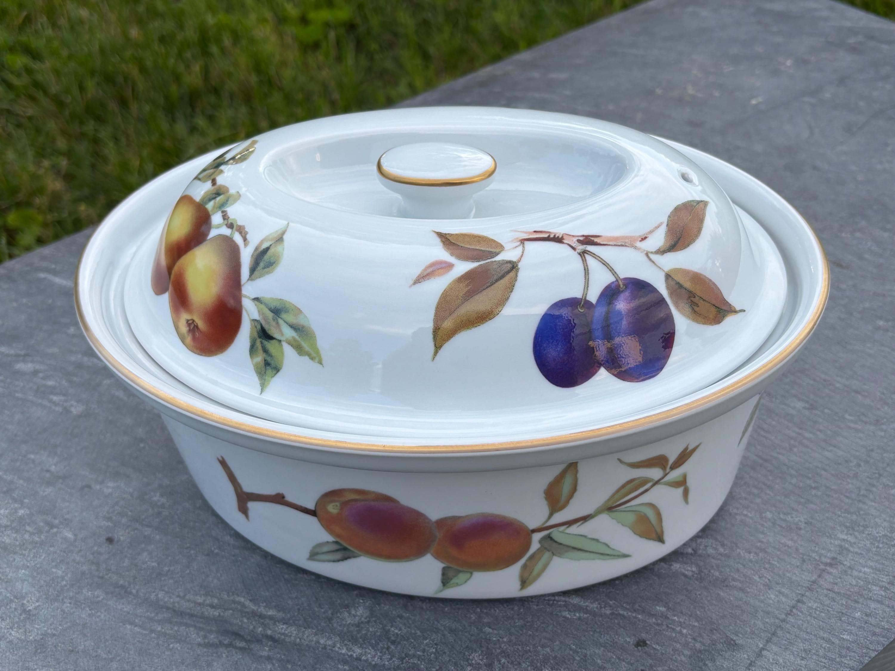 Royal Worcester, Evesham, Casserole Dish Gold Trim With Lid, Various ...