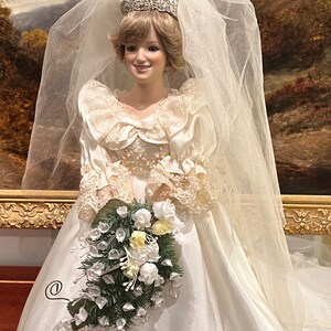 Danbury Mint the Princess Diana Bride Doll Royal Wedding Dress Original ...