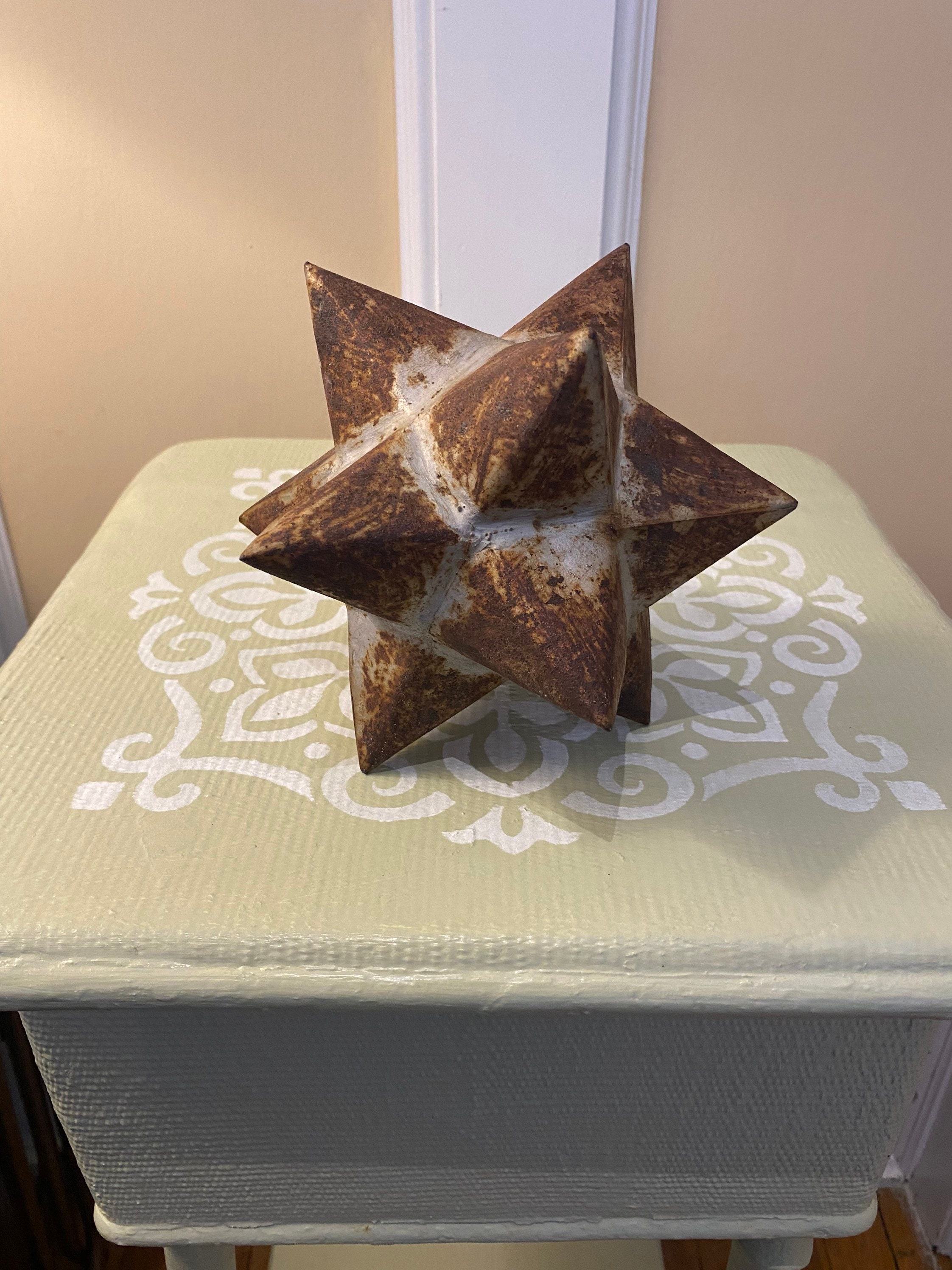 Repurpose Primitive Style Metal Rustic Star Table Decor Artwork - Etsy