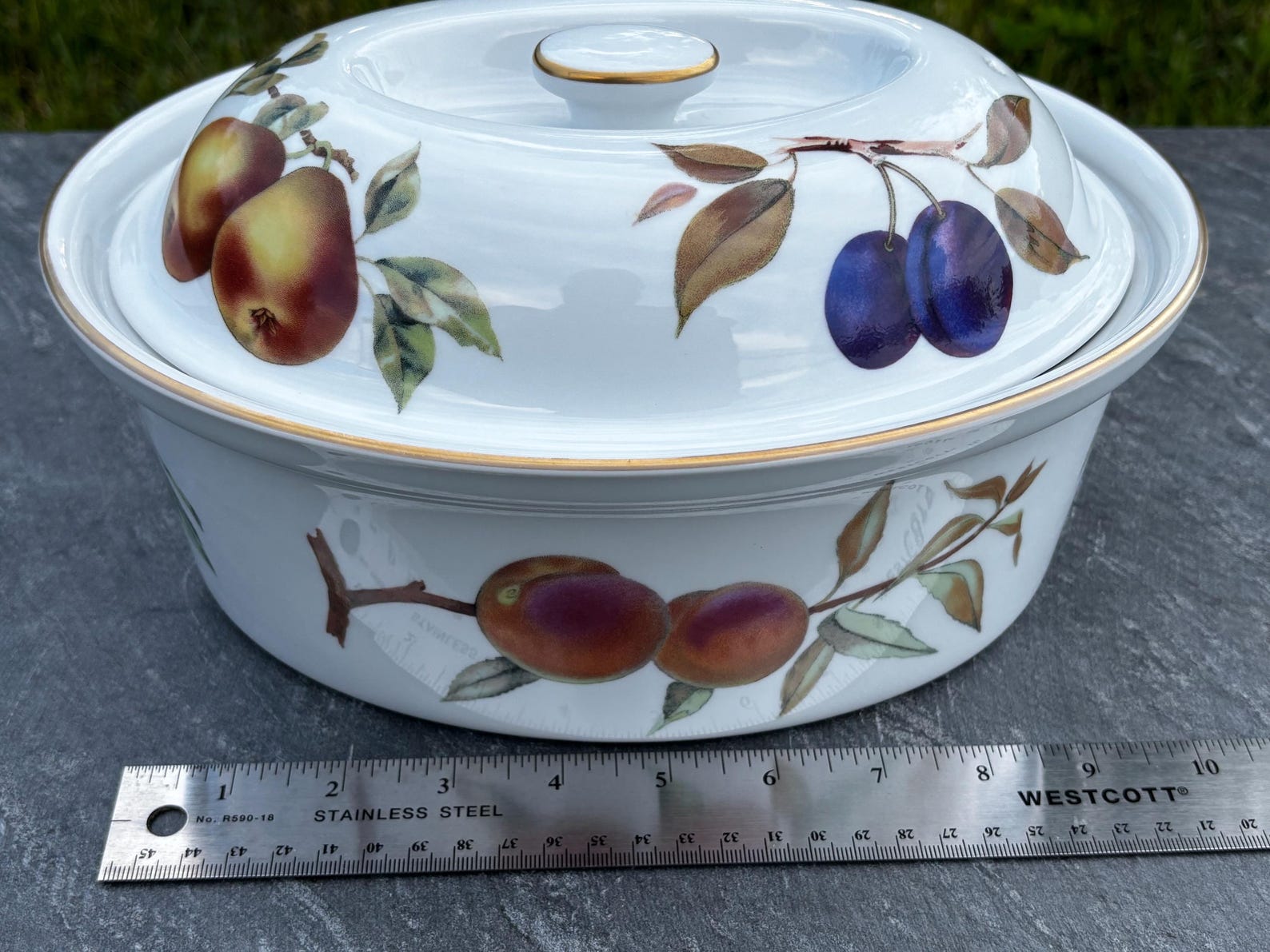 Royal Worcester, Evesham, Casserole Dish Gold Trim With Lid, Various ...