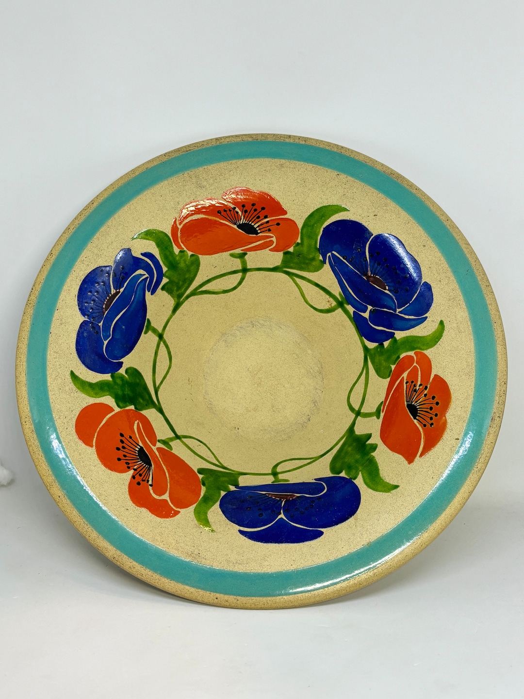 Ridgways Bedford Ware Pottery Bowl Hand Painted England - Etsy