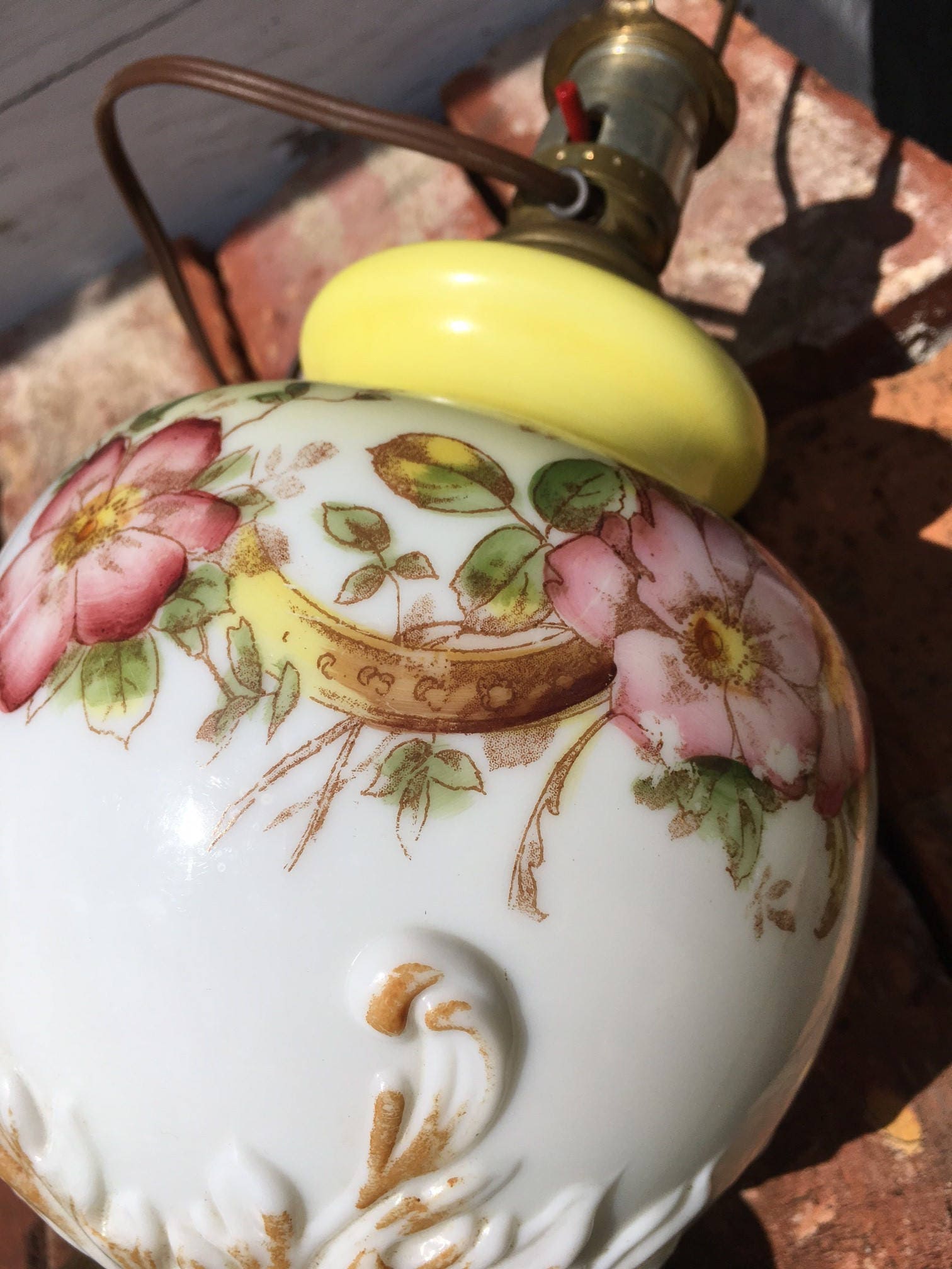 Antique Fostoria Glass Company Table Lamp - Etsy