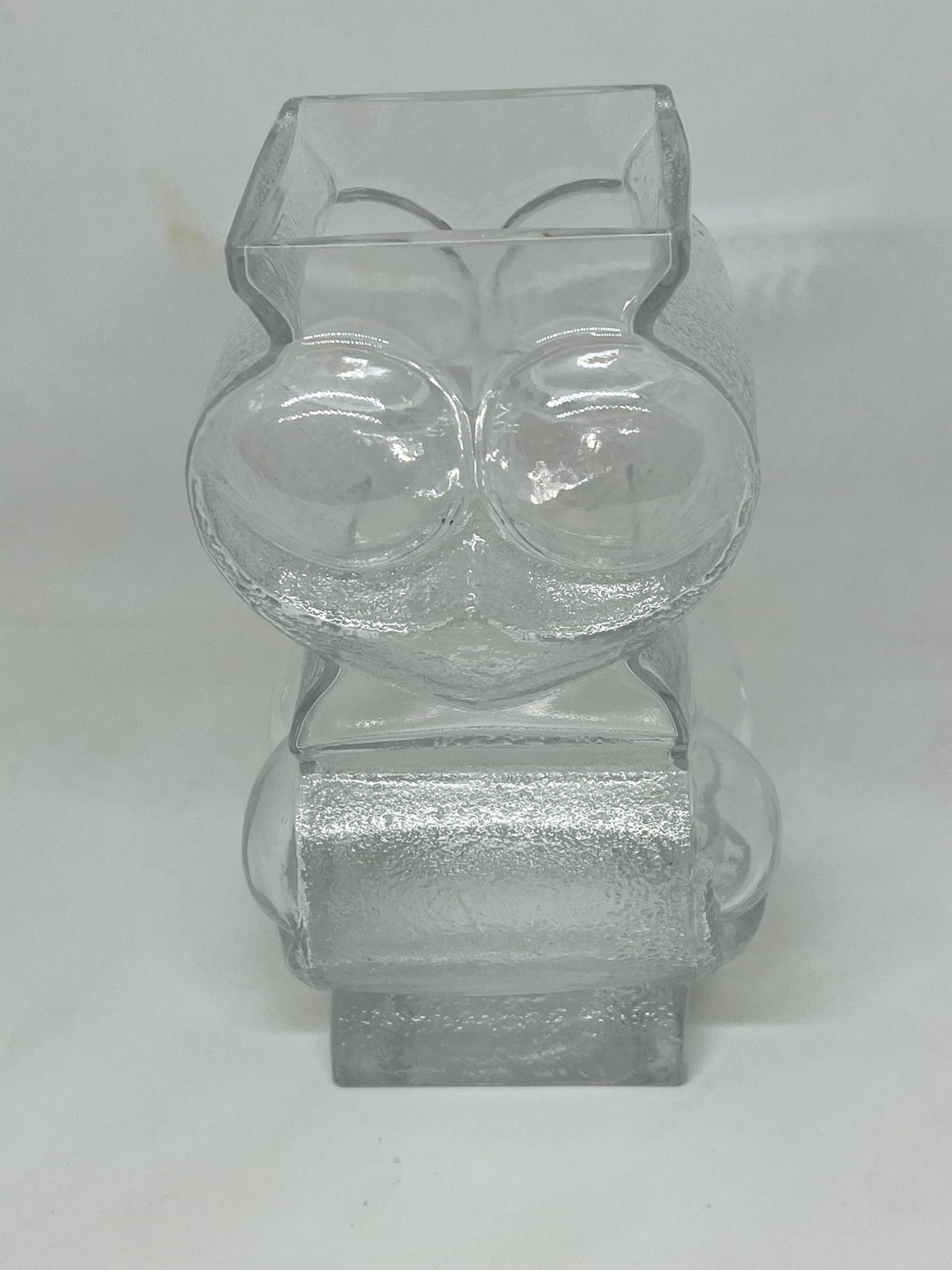 Signed Lars Hellsten for Skruf of Sweden Owl Totem Pole Vase - Etsy