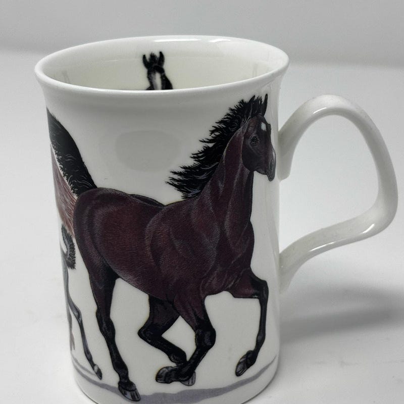 Vintage Bone China Horse - Etsy