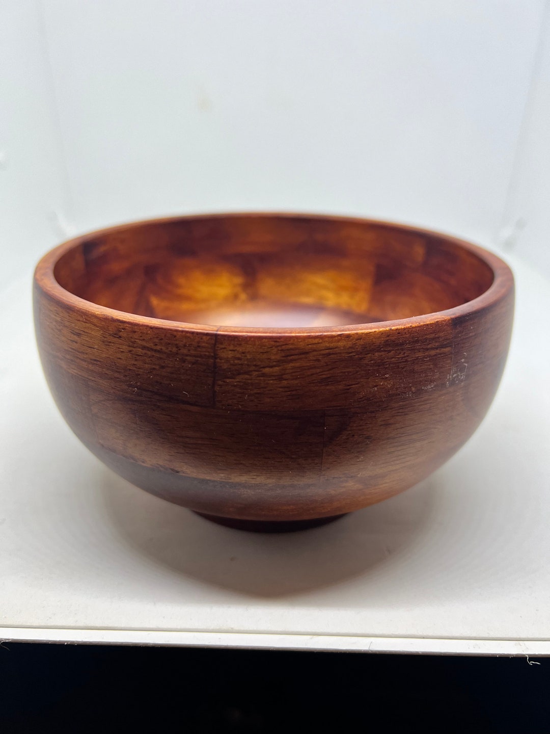 World Market Wooden Rice Bowl, Cherry Finish Set of 5 - Etsy
