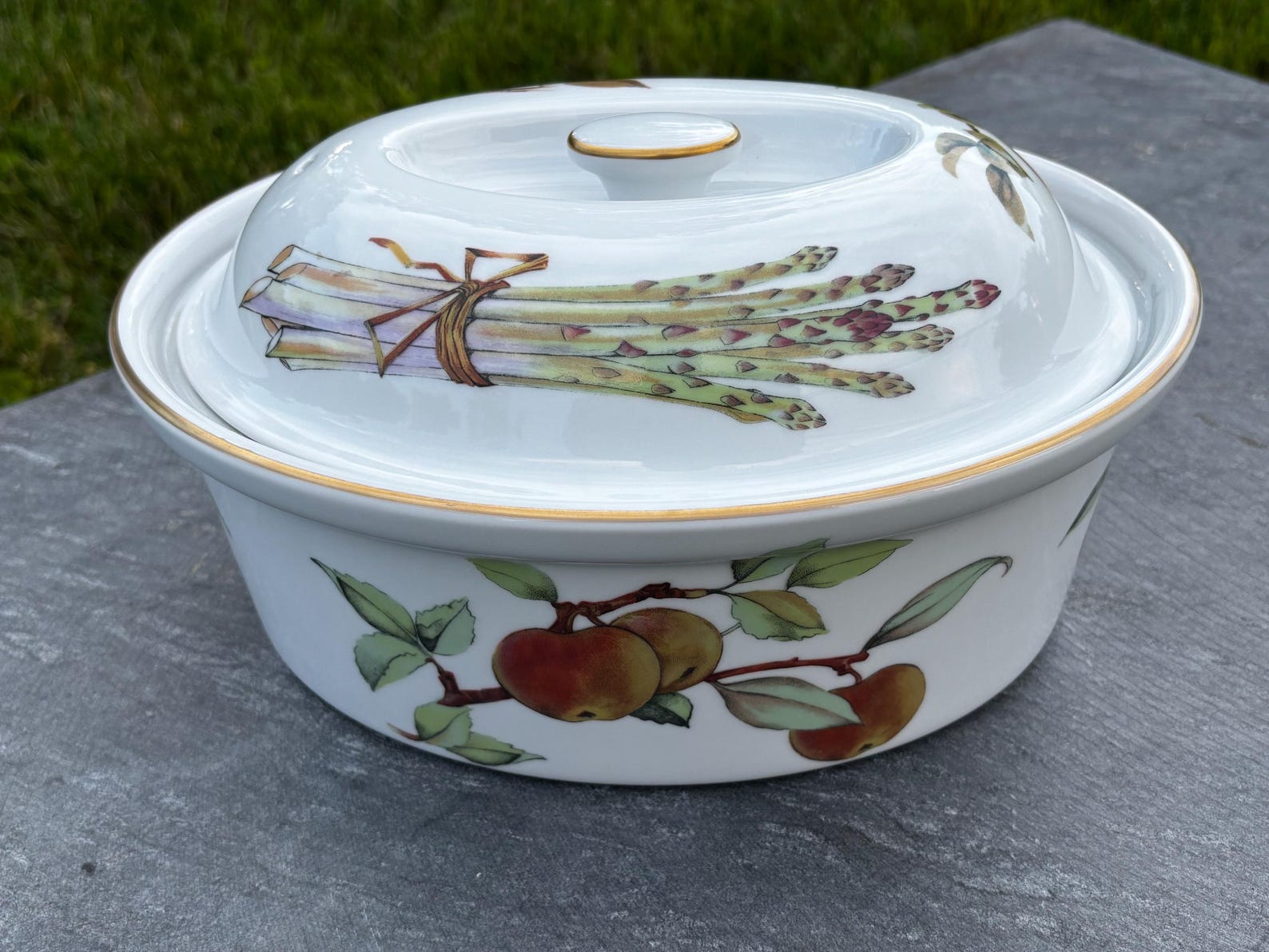 Royal Worcester, Evesham, Casserole Dish Gold Trim With Lid, Various ...