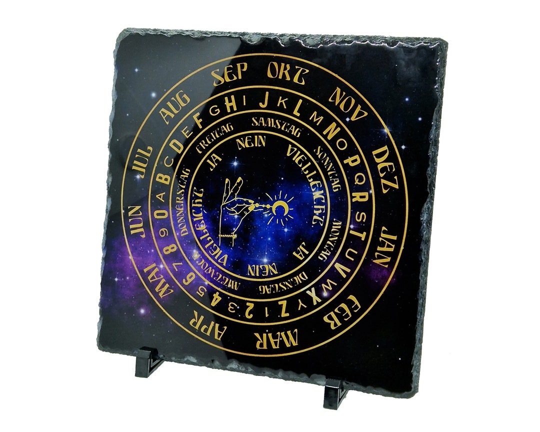Pendulum Board Made of Slate 30 X 30 Cm Pendulum Board Pendulum Board ...