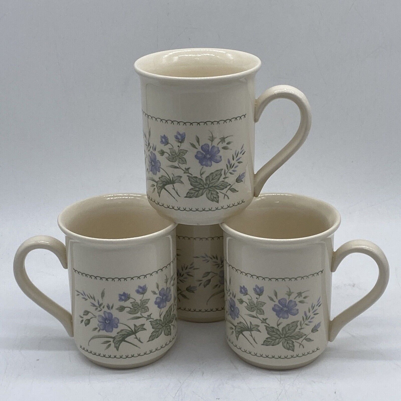 Set of Four Vintage Biltons Pottery Mugs Ceramic Coffee Tea Cups Made ...