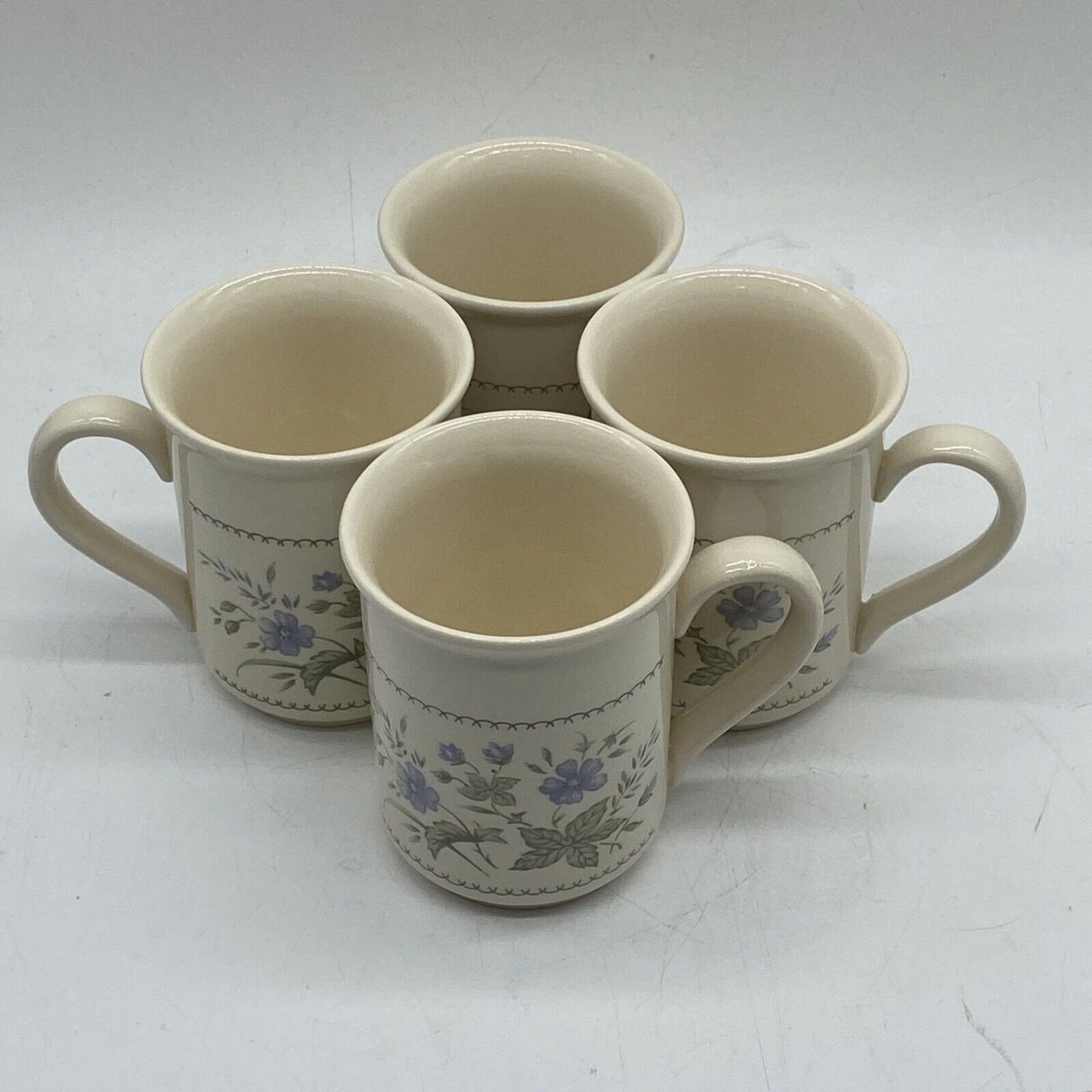 Set of Four Vintage Biltons Pottery Mugs Ceramic Coffee Tea Cups Made ...