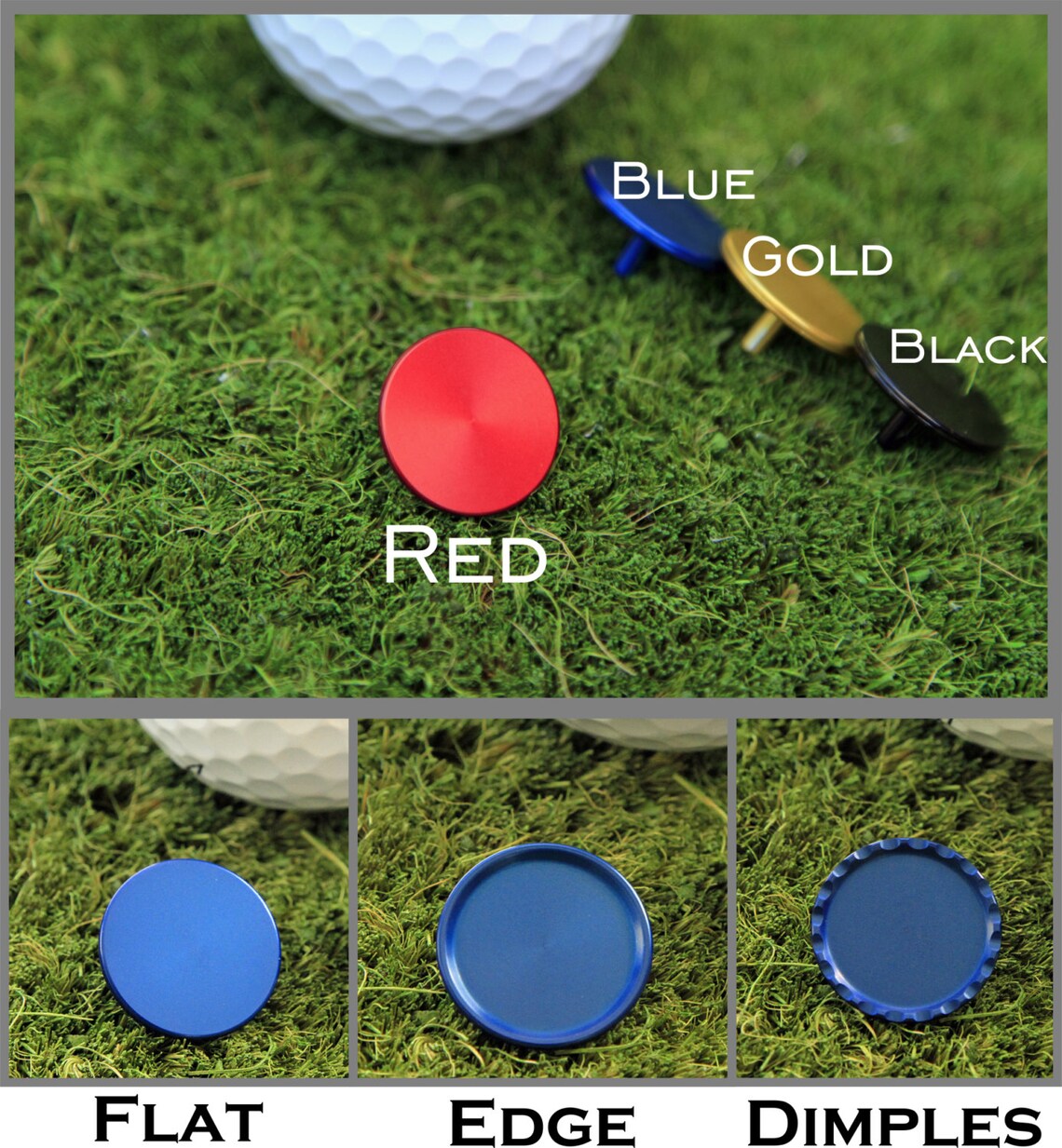 SET OF 4 Personalized Golf Ball Marker Golf Ball Marker | Etsy