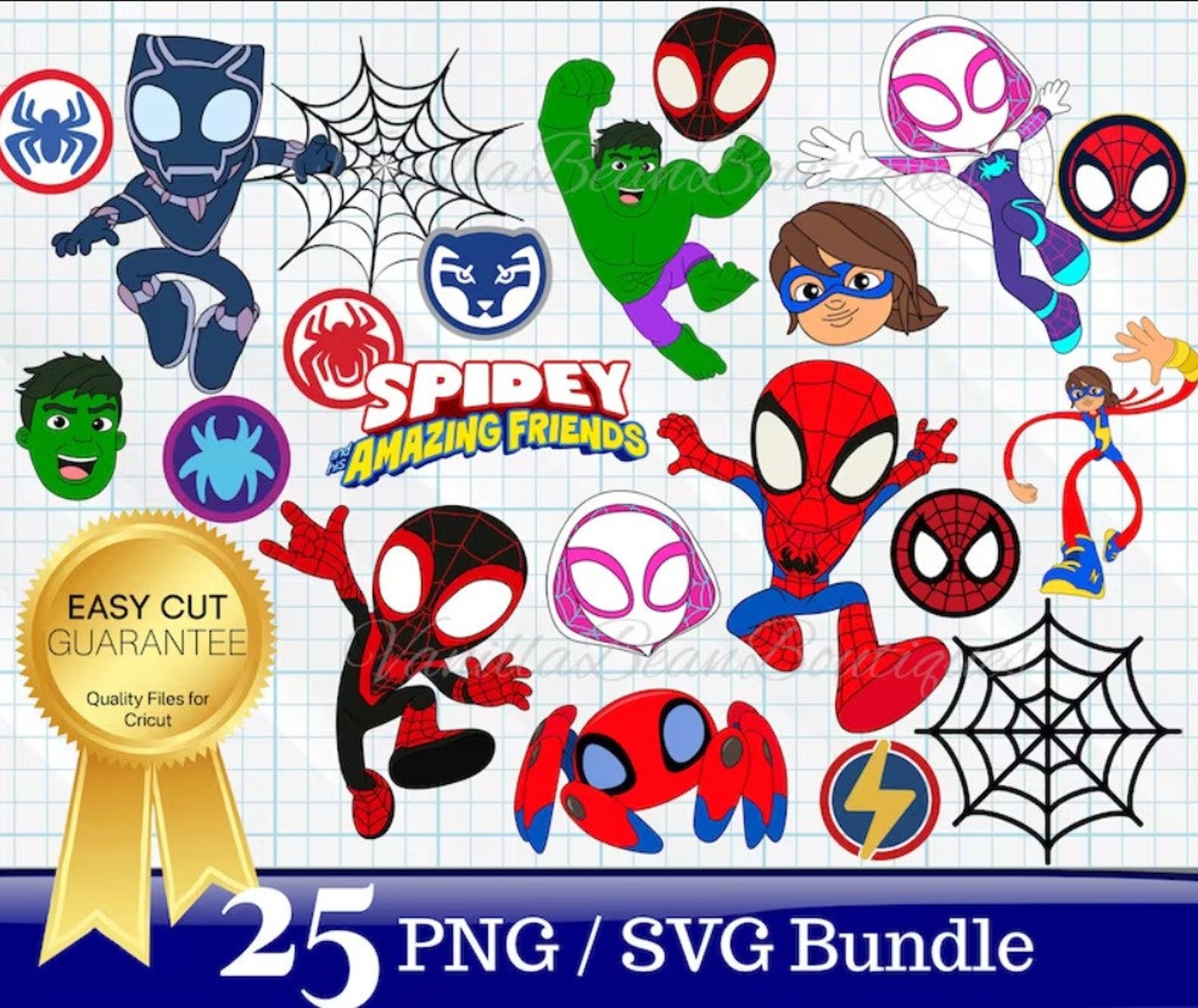 Spidey y sus increíbles amigos SVG Bundle, Spidey y sus increíbles ...