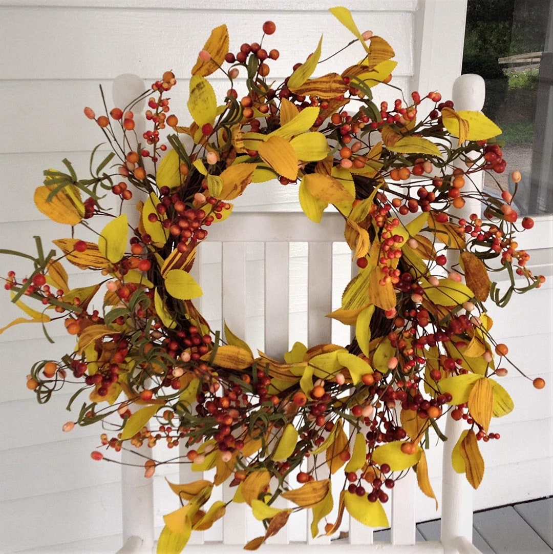 Autumn Wild Berry & Grass -22" - Etsy