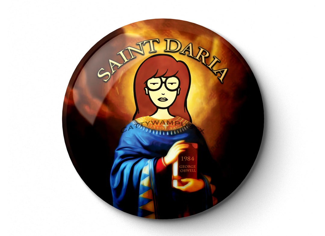 Daria Pocket Mirror Magnetpin Back Badge Button Keychain - Etsy