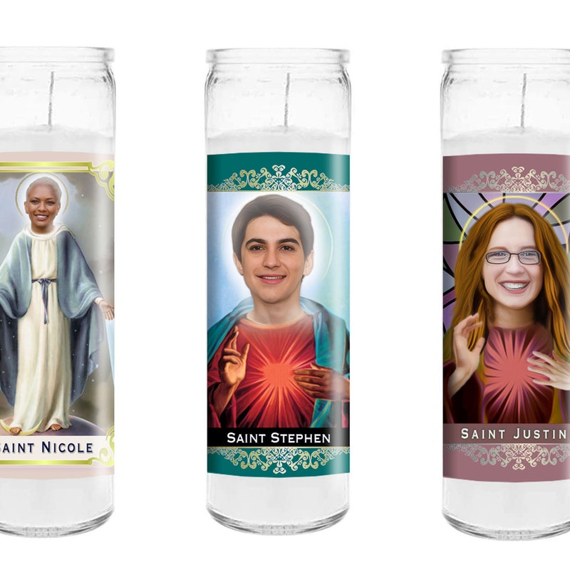 Saint Candles - Etsy