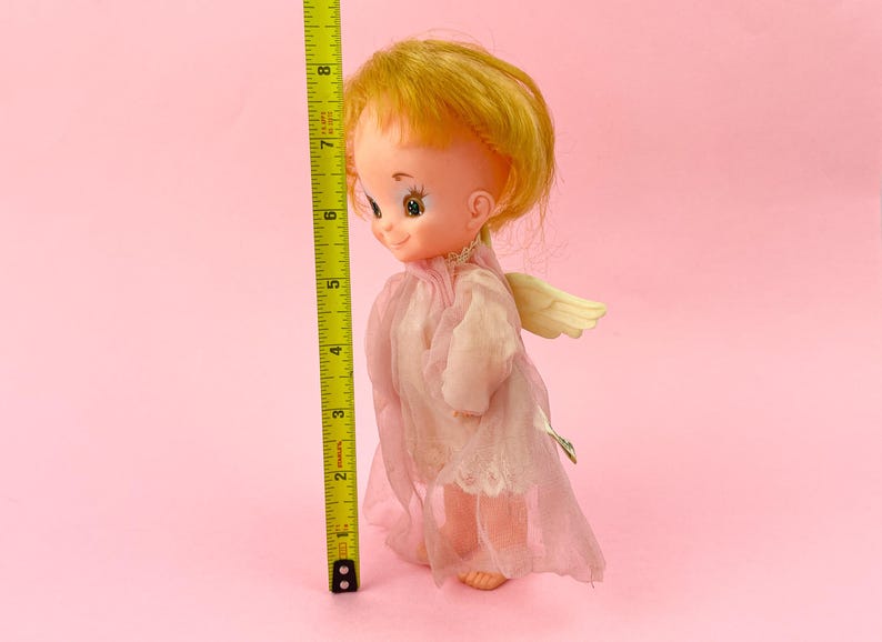 Vintage 1969 Kamar Angel Doll – Big Eyed Japan Doll in Pink Dress With ...