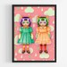 Whimsical Retro Kitsch Wall Art - Eclectic Maximalist Print - Cute and ...