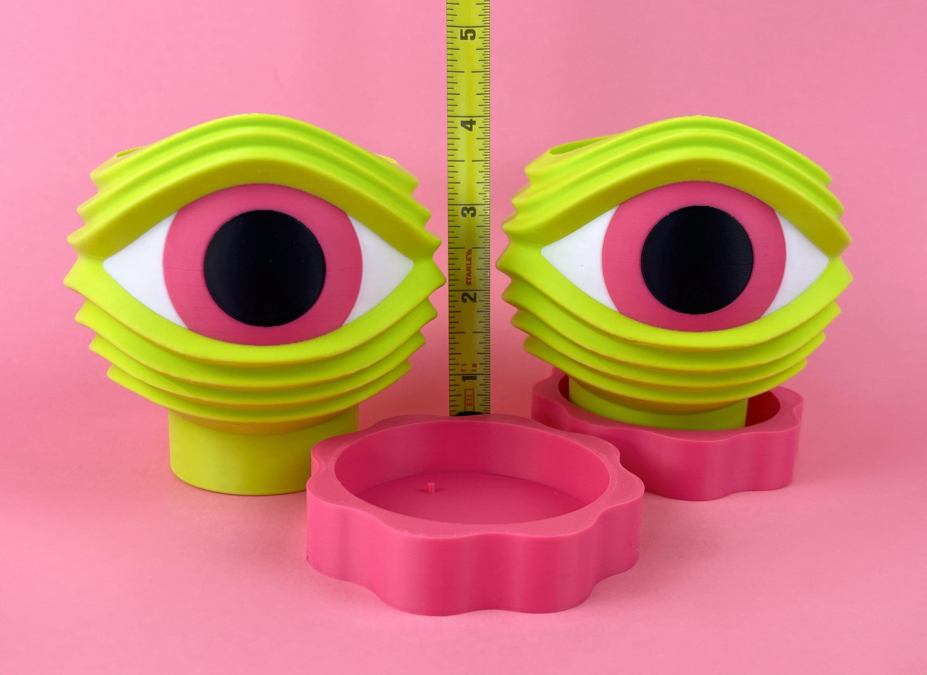 Alien Eye Planter Eyeball Plant Pot - 3d Printed Planter 4", Weird ...
