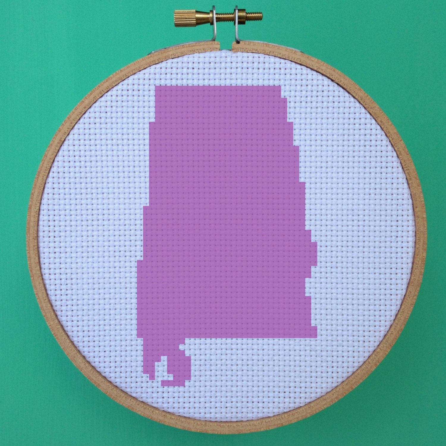 Alabama Cross Stitch Pattern United States Cross Stitch | Etsy