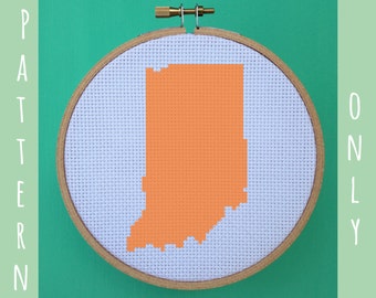 Indiana Cross Stitch Pattern - Etsy