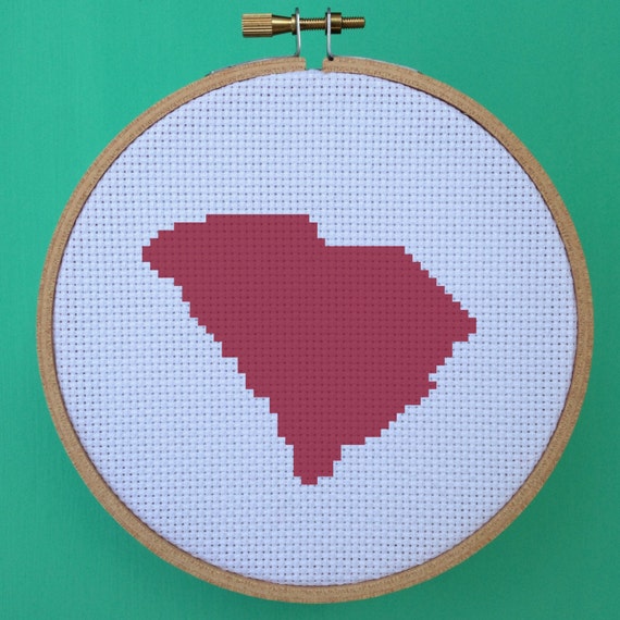 Sewing & Needlecraft South Carolina Cross Stitch Pattern United States ...