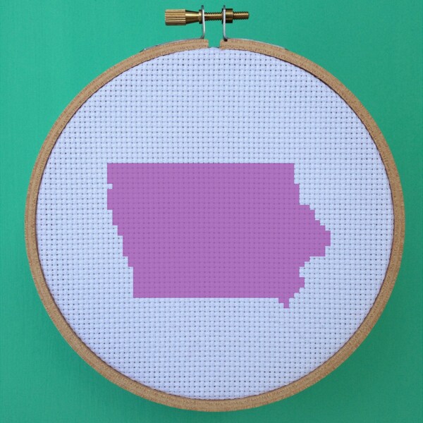 Iowa Cross Stitch - Etsy