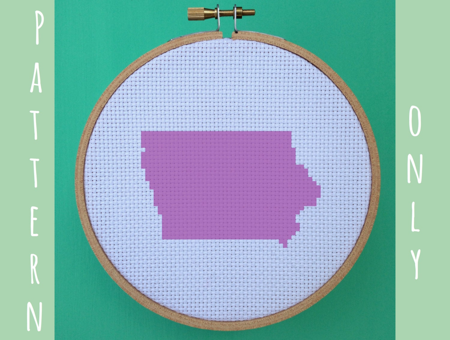 Iowa Cross Stitch Pattern United States Cross Stitch Series - Etsy UK