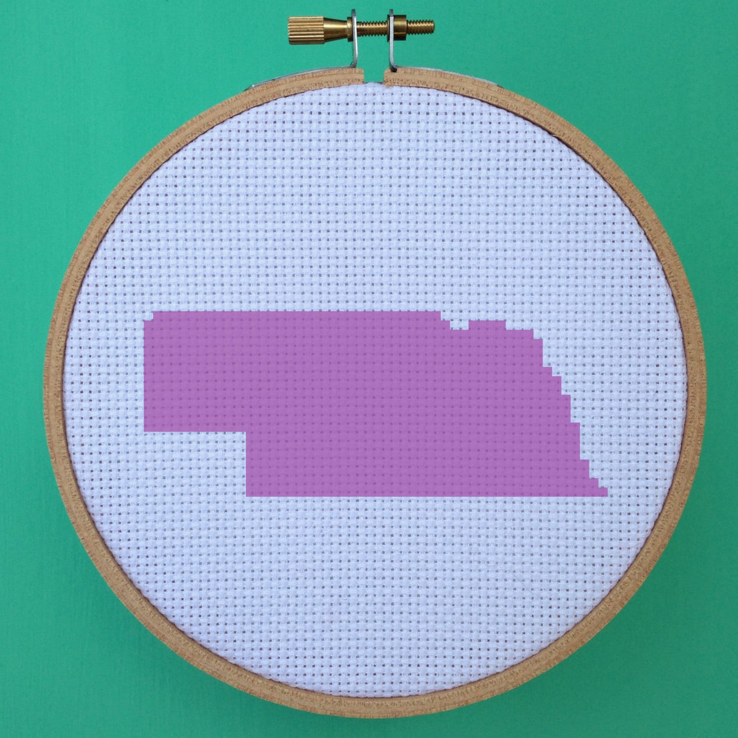 Nebraska Cross Stitch Pattern United States Cross Stitch - Etsy