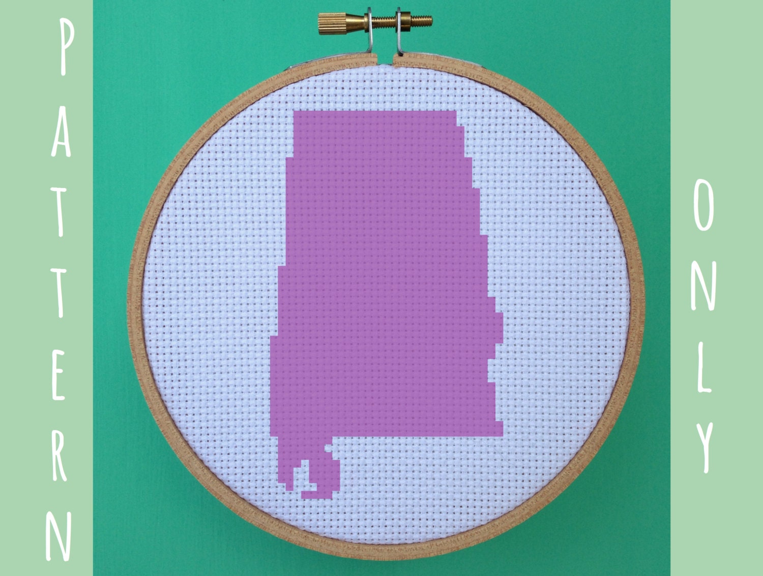Alabama Cross Stitch Pattern United States Cross Stitch | Etsy