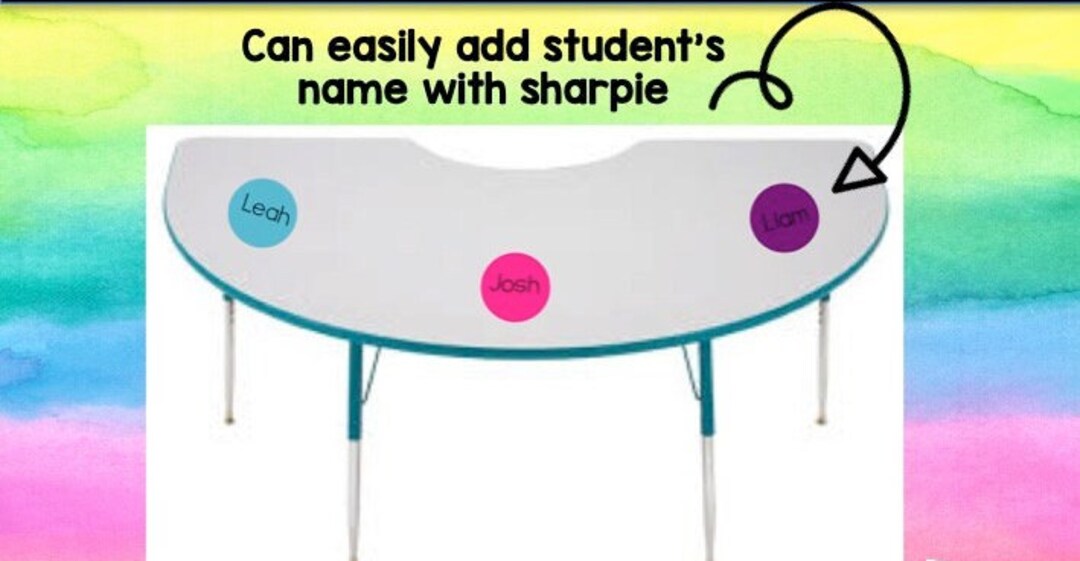 Guided Reading Table Spots - Etsy