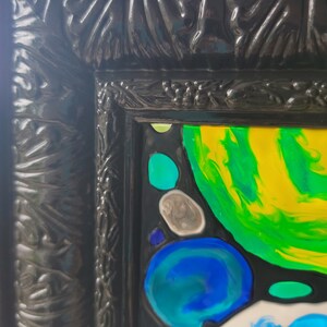 MIXED GEODE Suncatcher~stained Glass Painting, Suncatchers, Geodes ...