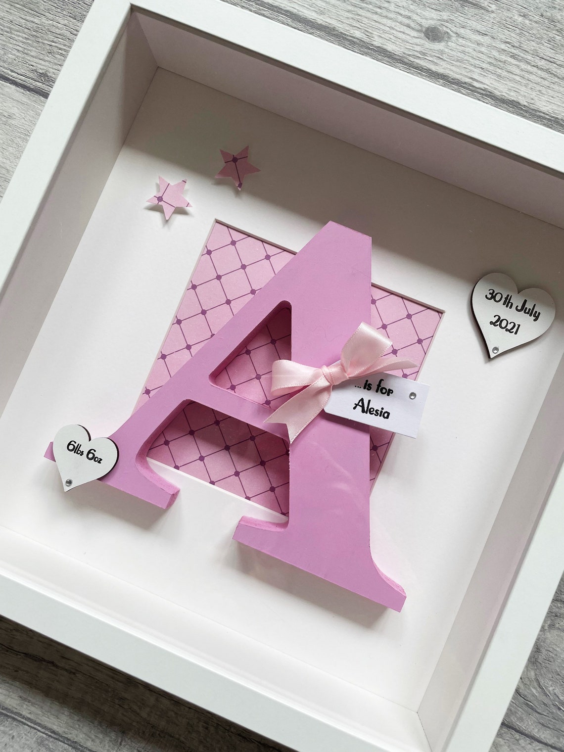 Personalised Name Frame - Nursery Decor - Initial Frame - Perfect for ...