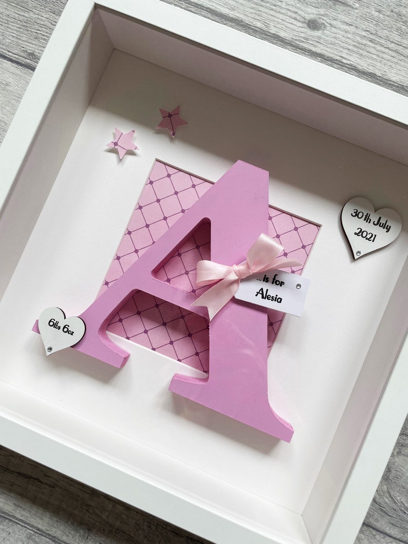Personalised Name Frame Nursery Decor Initial Frame - Etsy