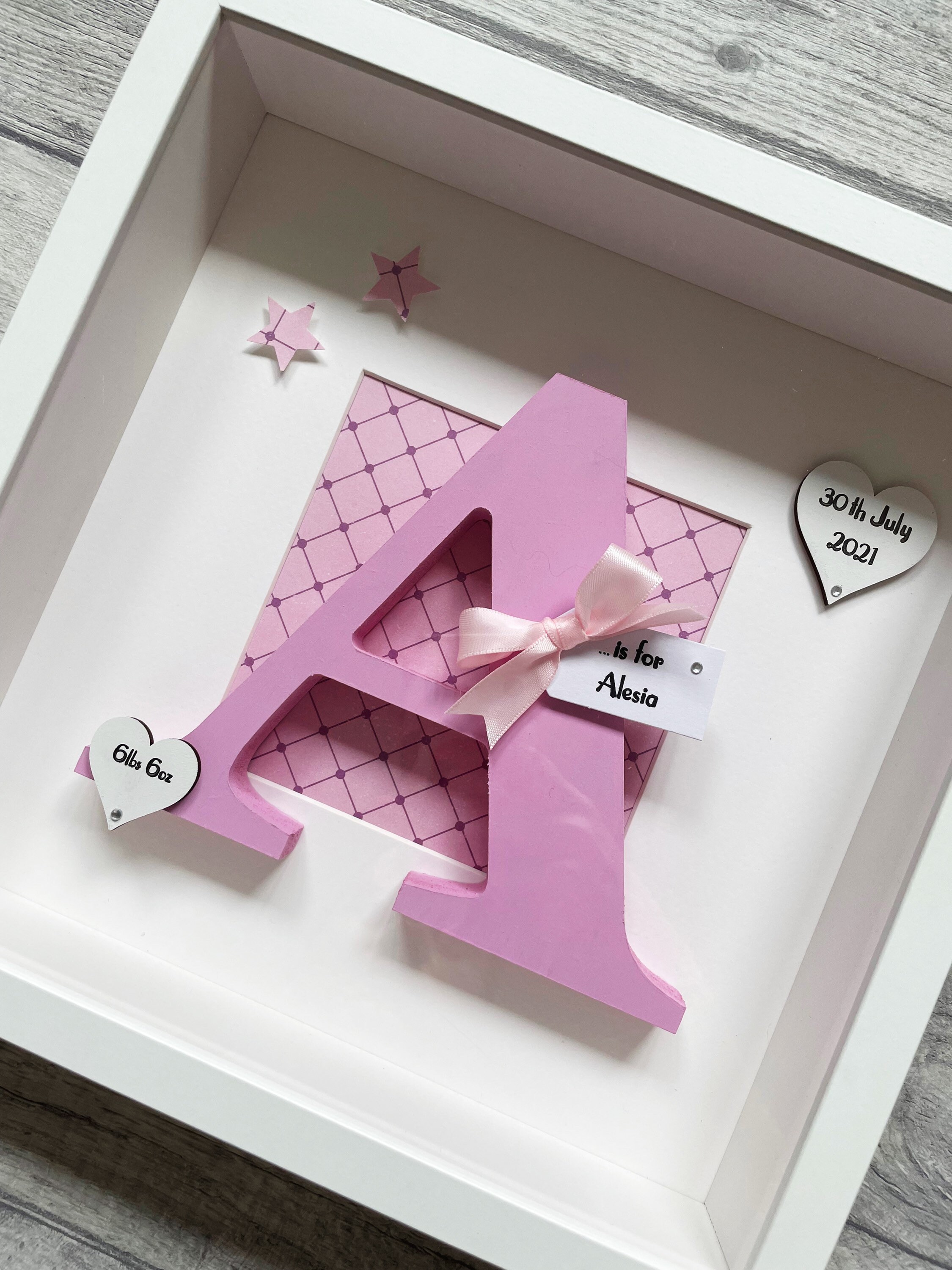 Personalised Name Frame - Nursery Decor - Initial Frame - Perfect for ...