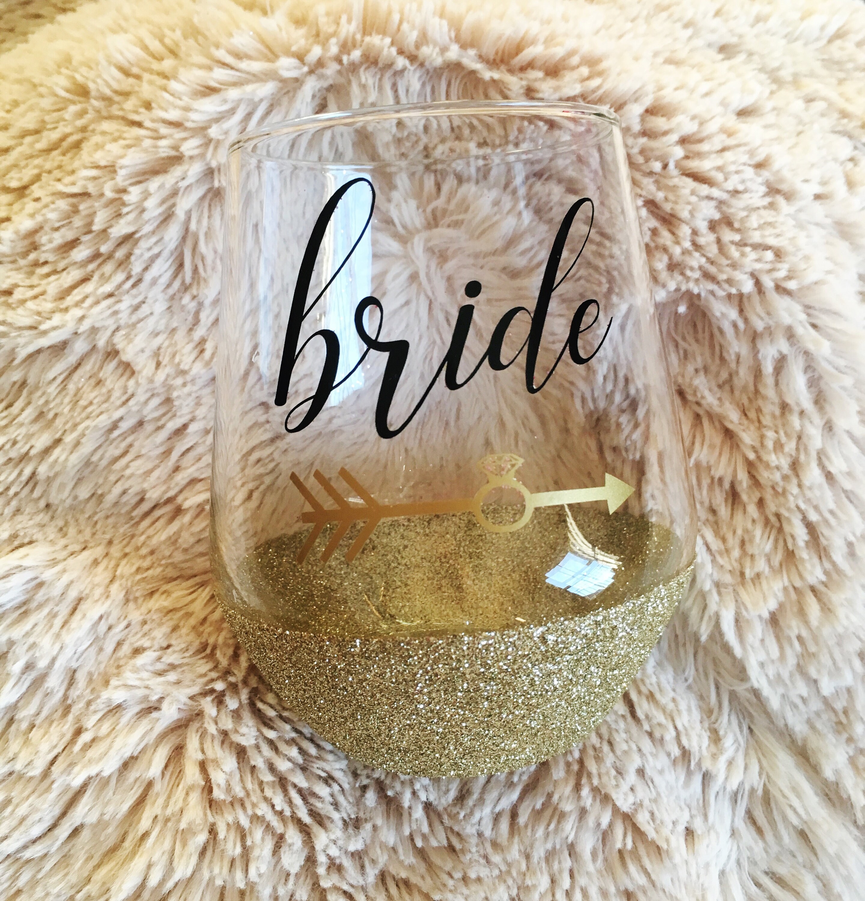 Personalised Bride Glass Bridal Party Gift Wedding Wine | Etsy