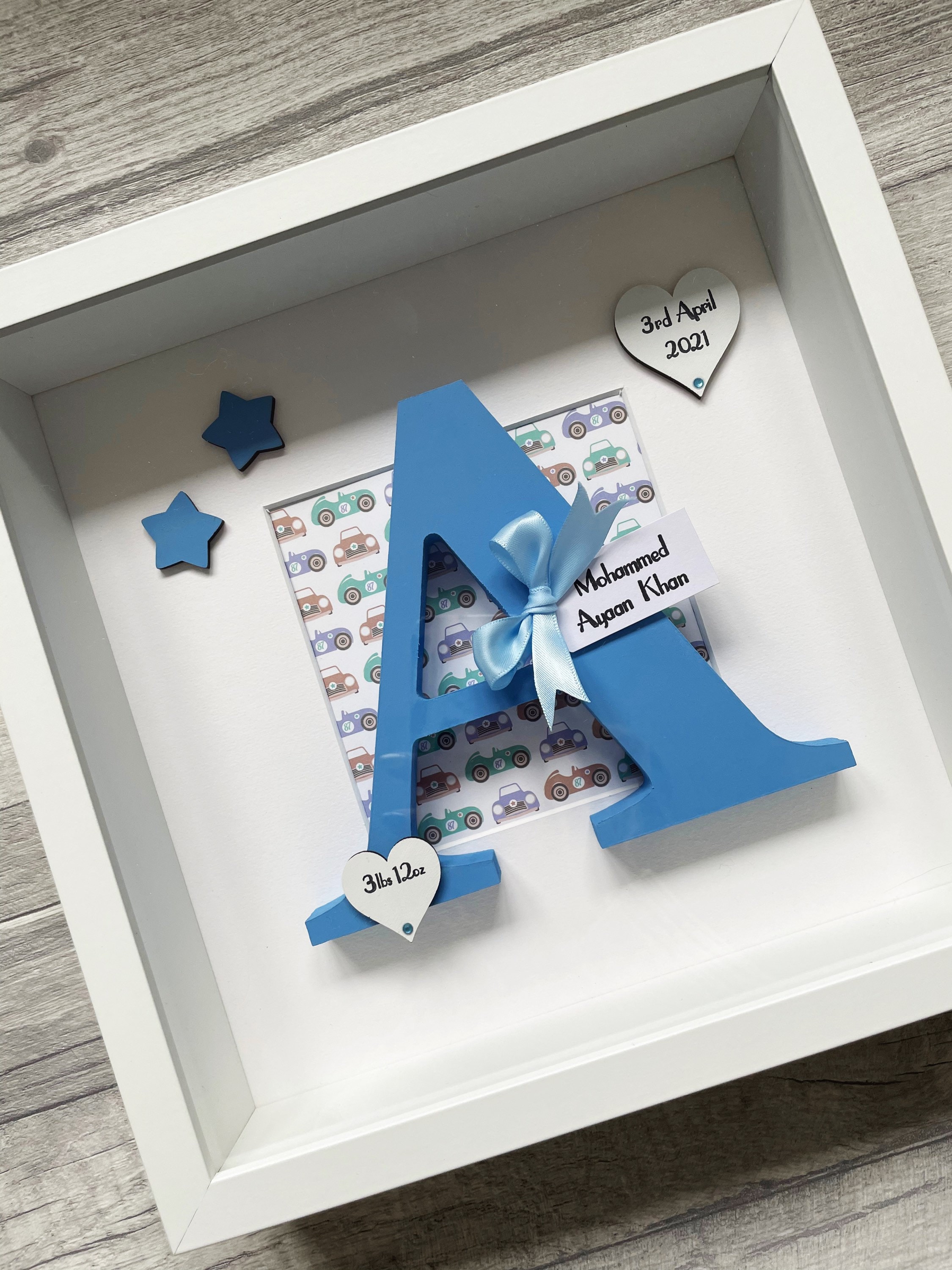 Personalised Name Frame Initial Frame Nursery Decor New - Etsy