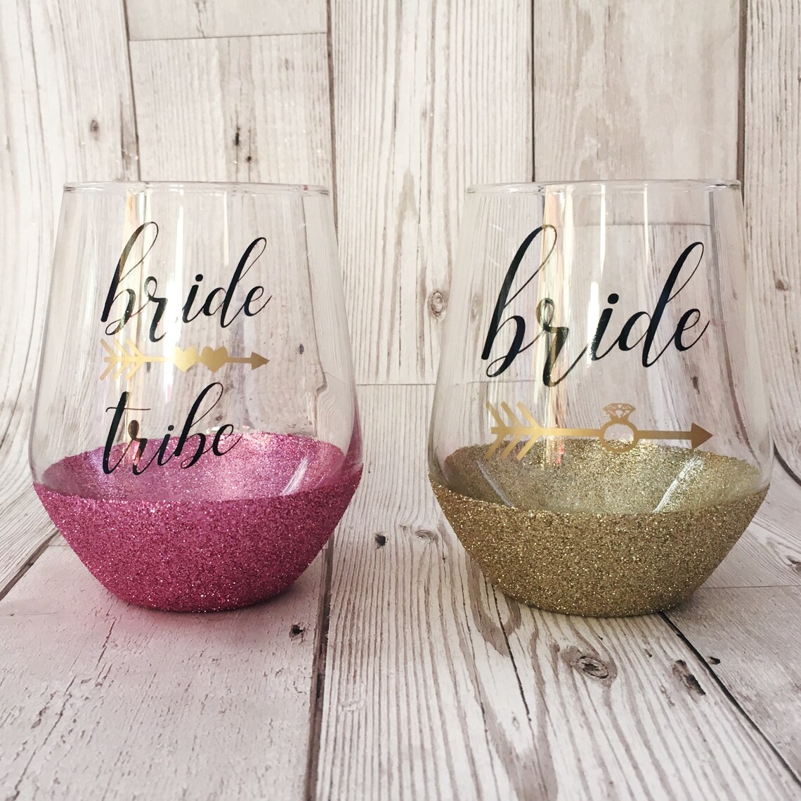 Personalised Bride Glass Bridal Party Gift Wedding Wine | Etsy