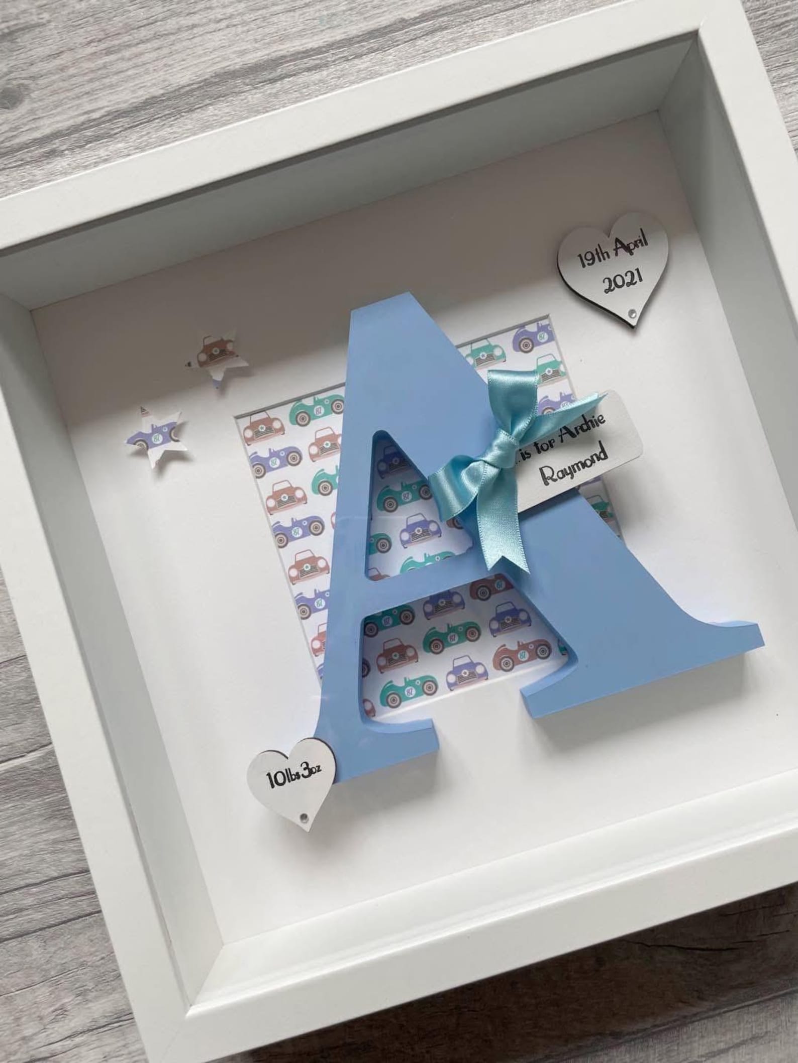 Initial Frame - New Baby Frame - Name Frame - Wooden Letter ...