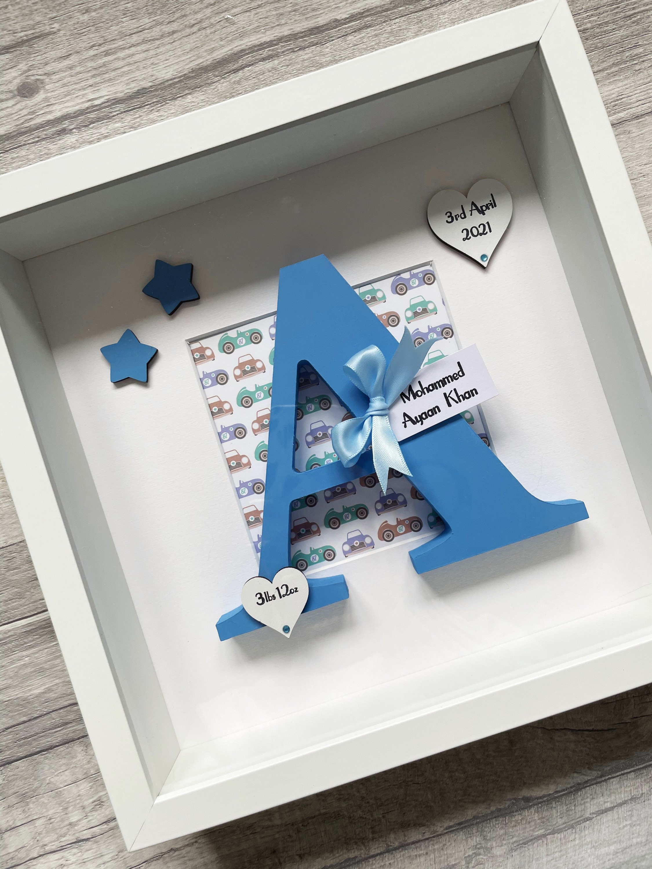 Personalised Name Frame - Nursery Decor - Initial Frame - Perfect for ...