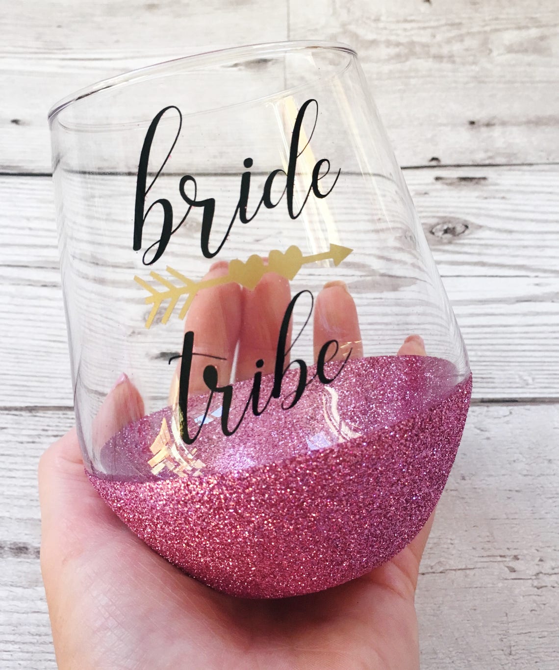 Personalised Bride Glass Bridal Party Gift Wedding Wine | Etsy