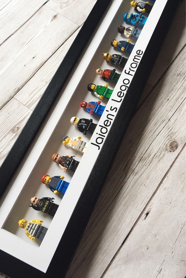 Personalised Lego Minifigure Frame Lego Frame Boys Decor | Etsy