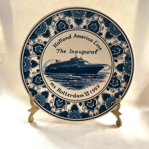Blauw Delph Plate - Holland America Line - 1997 - Ms Rotterdam VI ...